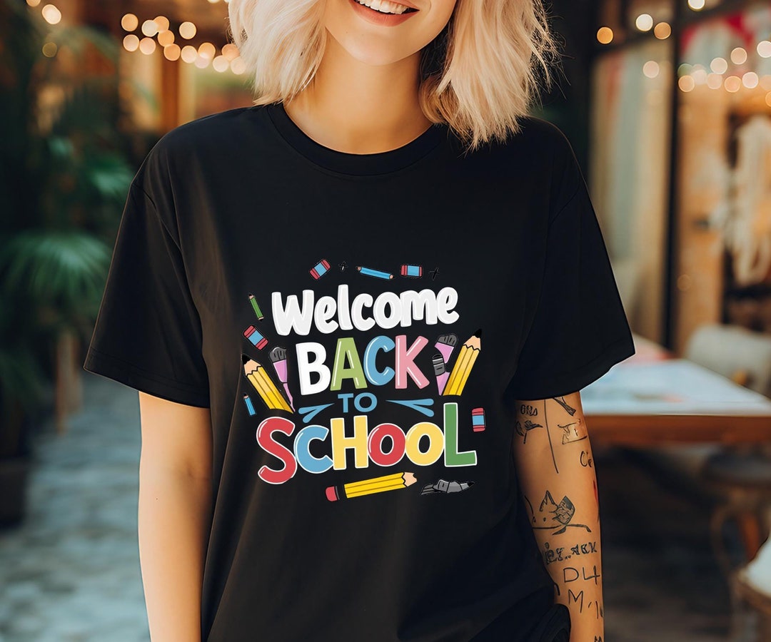 Welcome Back to School Teacher PNG Sublimation Design Digital Download ...