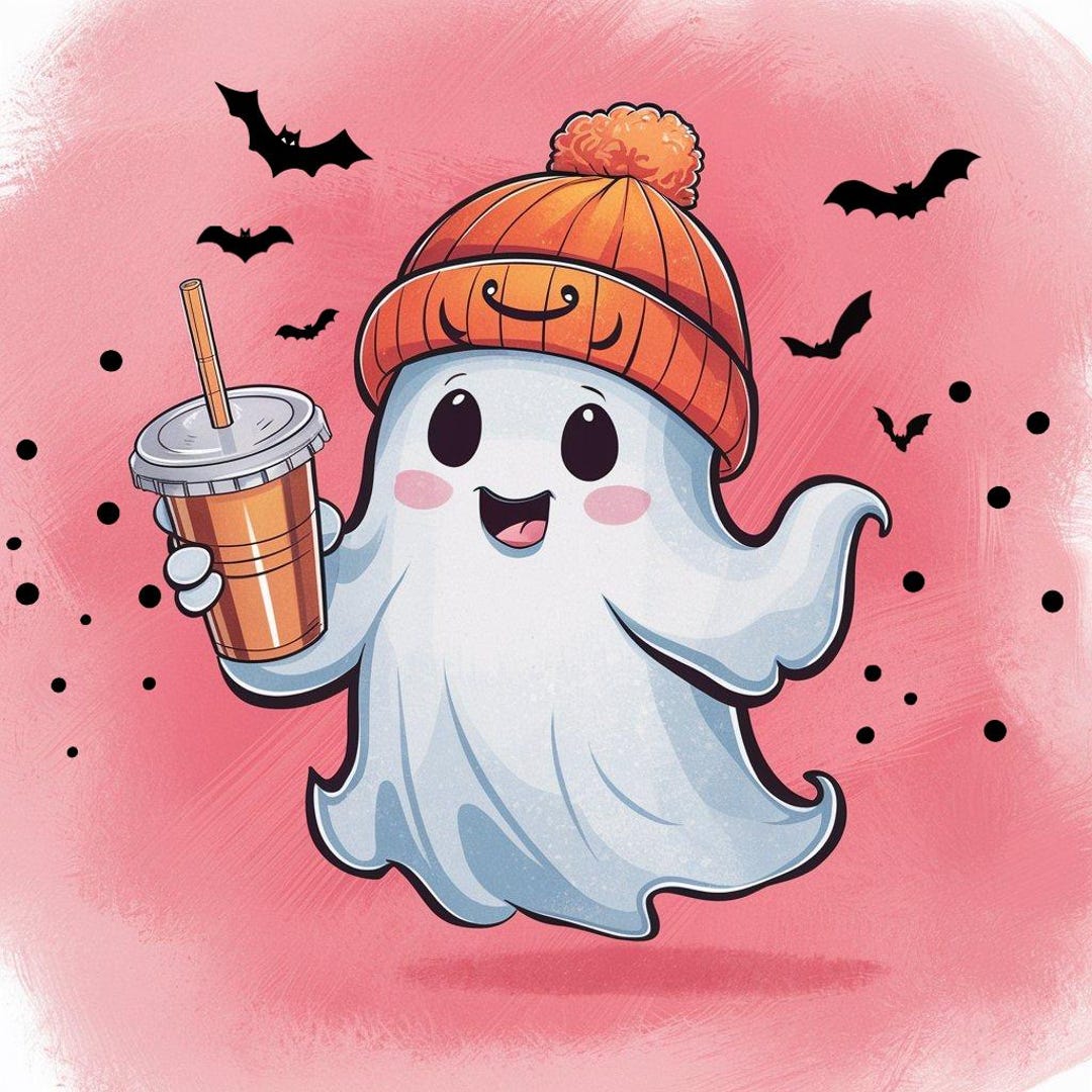 Cute HAPPY Ghost PNG BOGIE Ghost Png Digital Download for Sublimation ...
