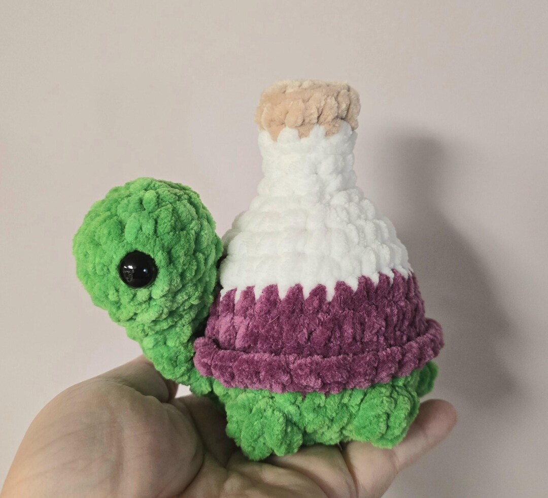Potion Bottle Turtle Plushie, Crochet Turtle Plush - Etsy