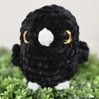 Emotional Support Raven, Crochet Pattern, Spiritual Animal Pattern ...