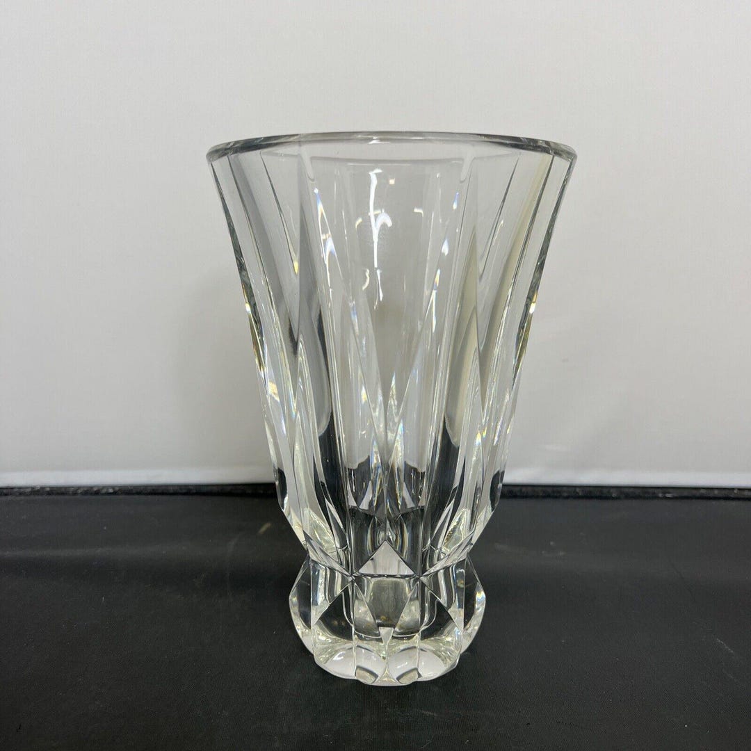 Saint Louis Crystal St. Louis Cristal France Camaret Clear Vase Signed ...