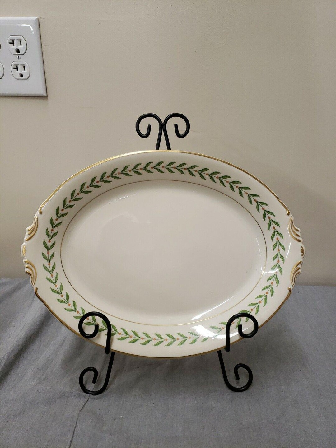 14" Oval Platter Old Ivory SYRACUSE GREENWOOD China Free Shipp - Etsy