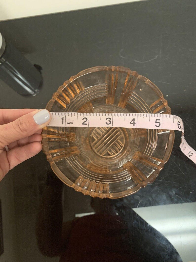 Vintagepink Depression Glass Vase Basket Weave Pattern 6 3/4" Bnfts ...