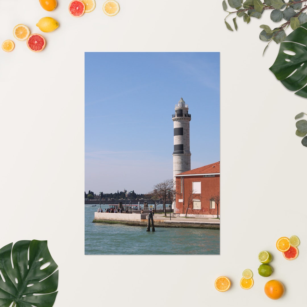 Italian Lighthouse Poster - Etsy