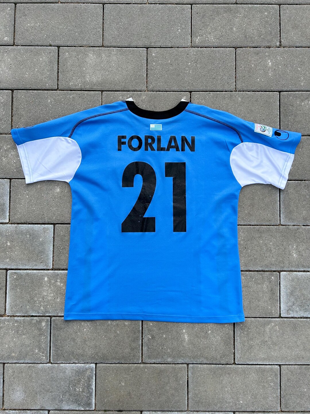 Uruguay 2005/06 Original Home Shirt Forlán #21 Size M - Etsy