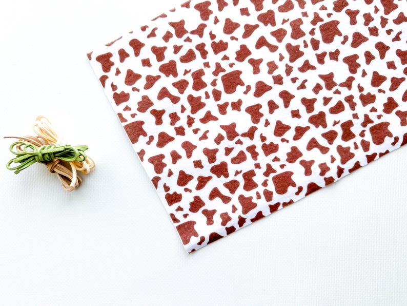 Animal Printed Custom Felt, Cow, Zebra Felt, Leopard Print Felt ...