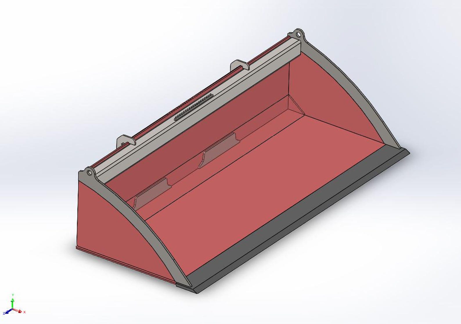 Skidsteer Bucket 84" Plans | DXF and Drawings - Etsy