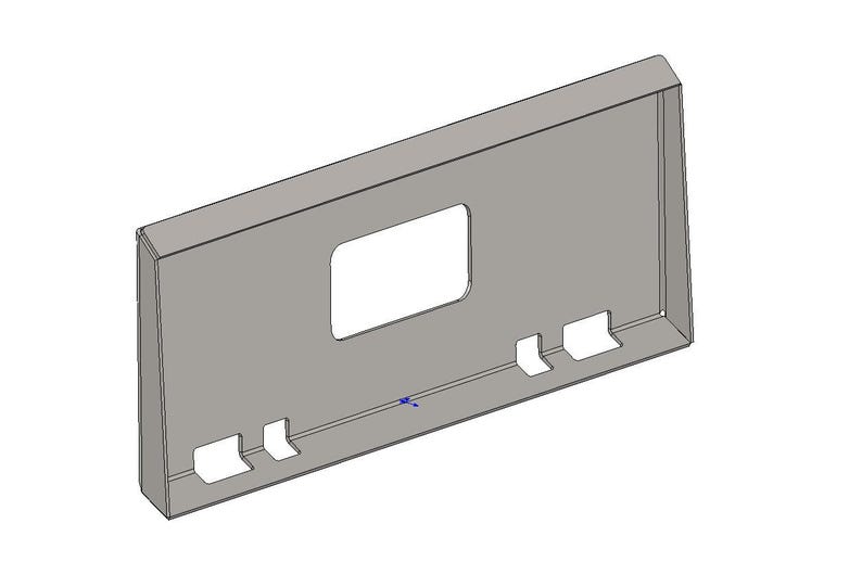 Universal Skidsteer Mount Plate DXF - Etsy Canada