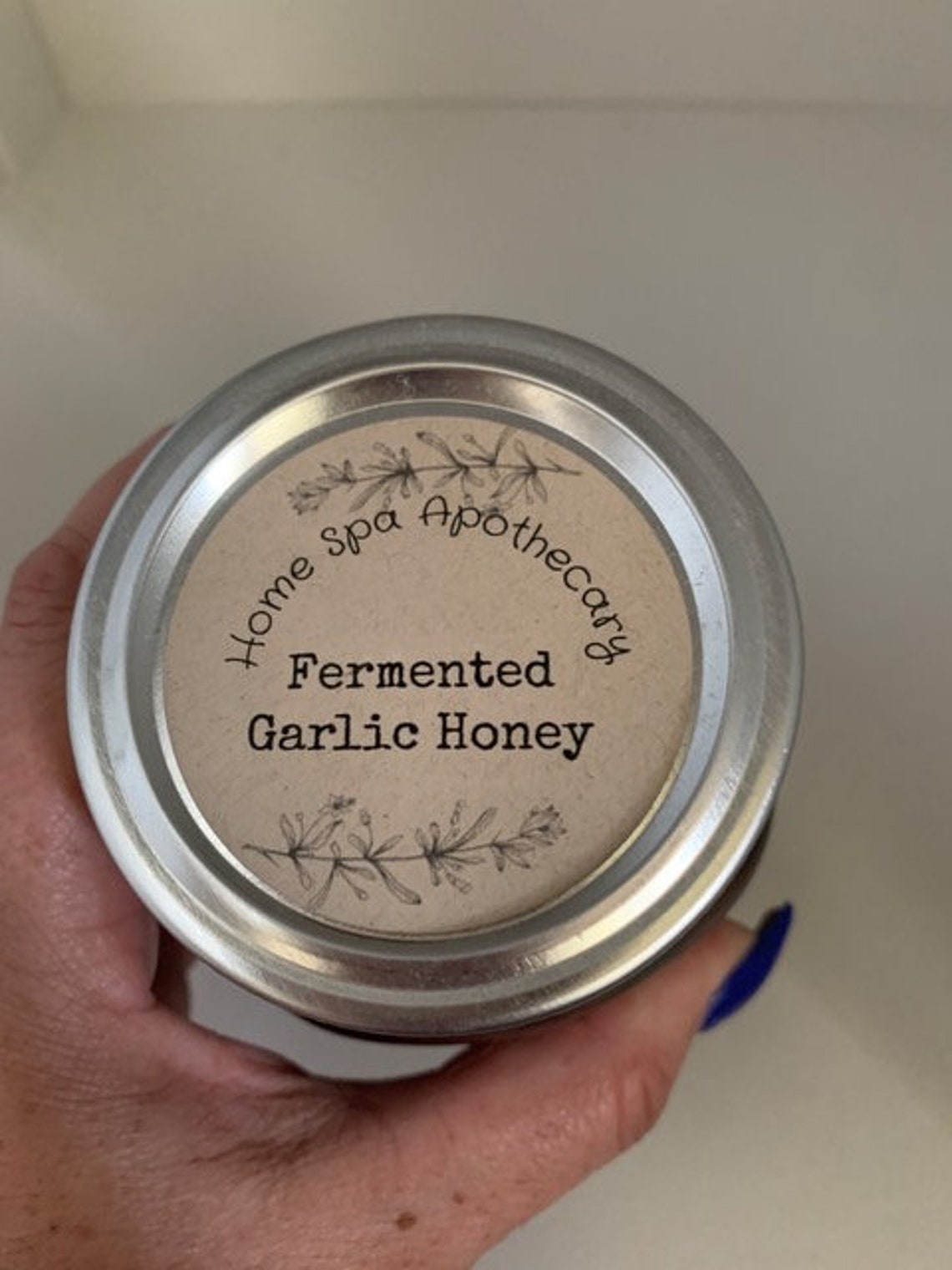 Fermented Garlic Honey 8oz - Etsy