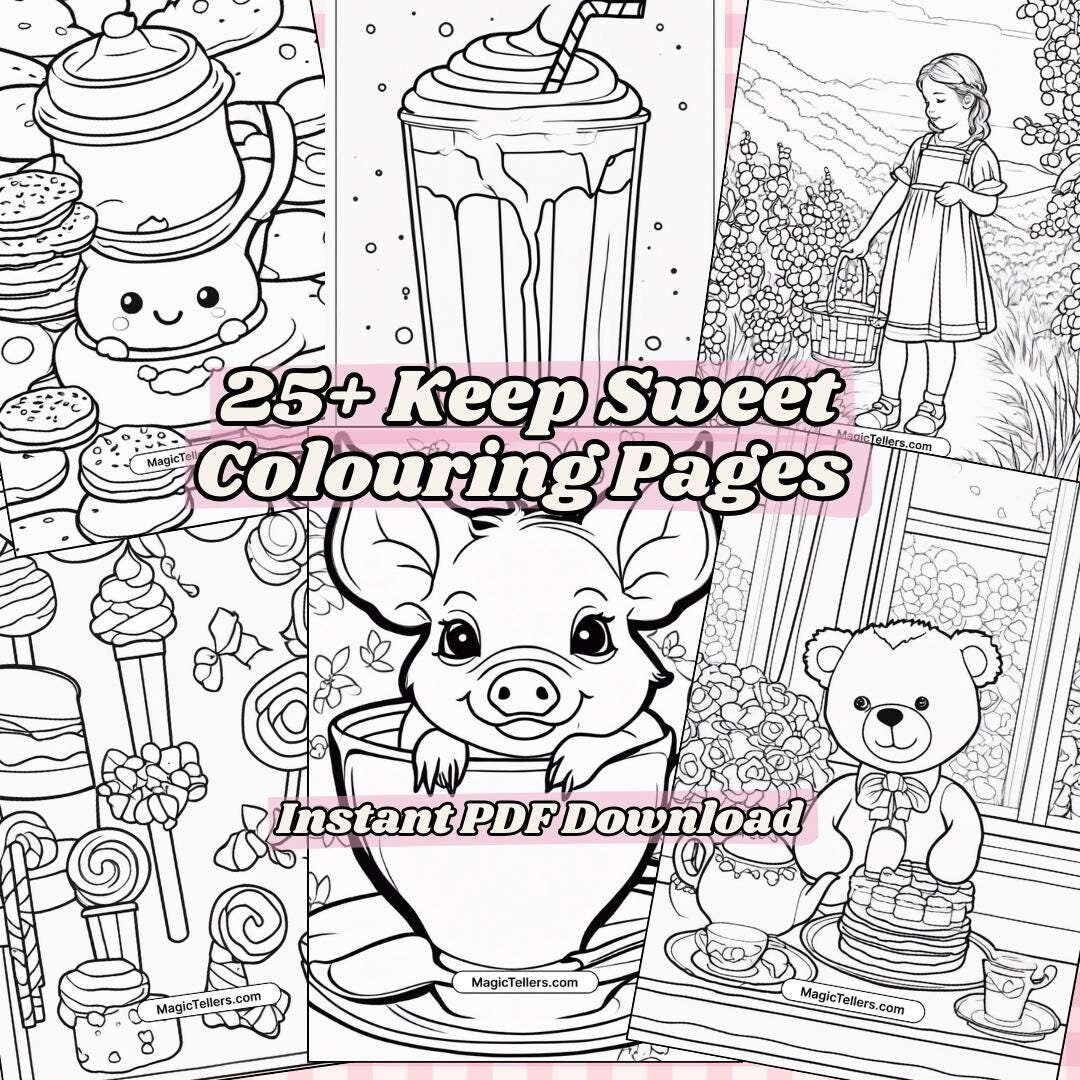 25+ Keep Sweet Printable Colouring Pages - Instant Download and ...