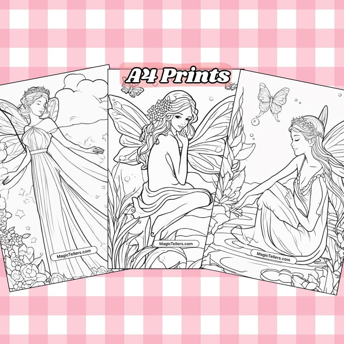 Whimsical Fairy Themed Colouring Pages (set of 10) - Perfect for Kids ...