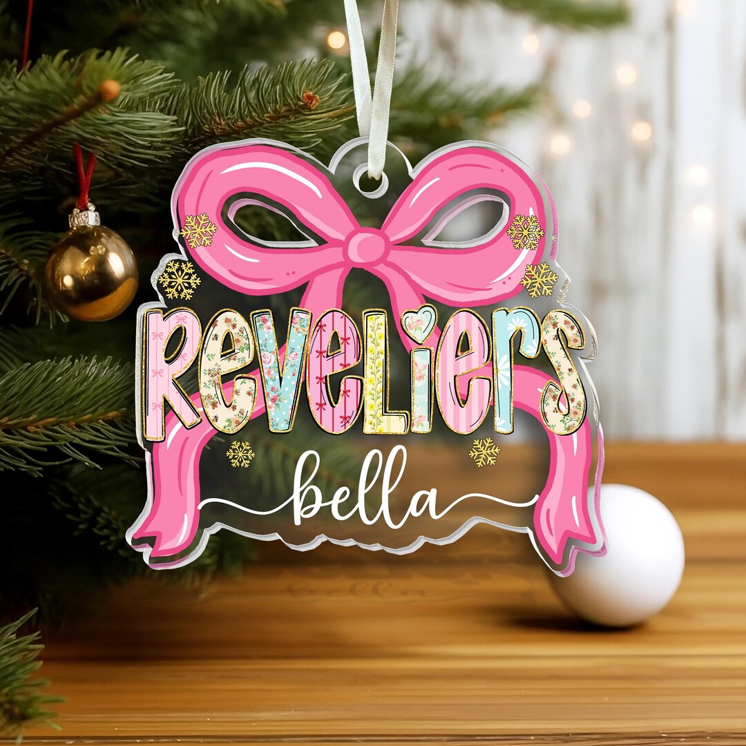 Personalized Coquette Kids Name Christmas Ornament: Revelier Bella ...
