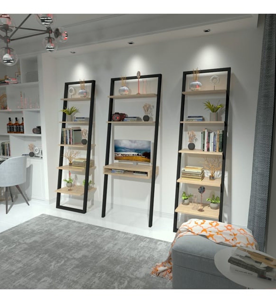 Study Desk, Study Room Shelves, Study Room Decor, Computer Desk, Wooden ...