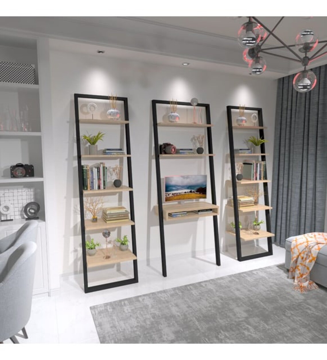 Study Desk, Study Room Shelves, Study Room Decor, Computer Desk, Wooden ...