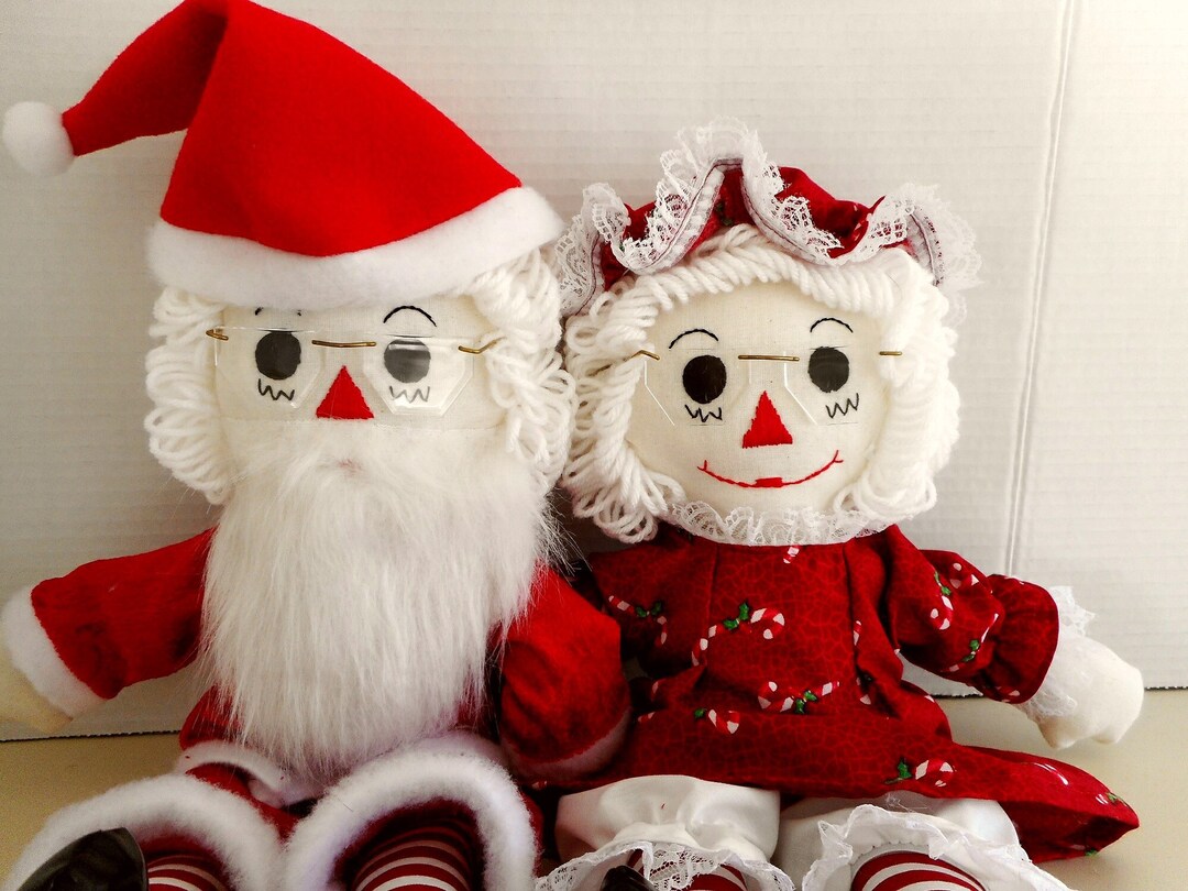 Raggedy Ann and Andy as Mr. and Mrs. Claus - Etsy