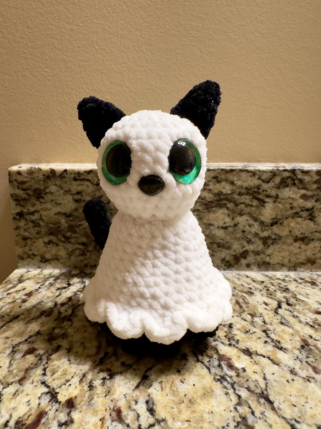 Ghost Cat Plush W/ Glow in the Dark Eyes - Etsy