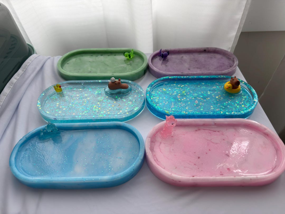 Medium Oval Animal Resin Trinket Tray - Etsy