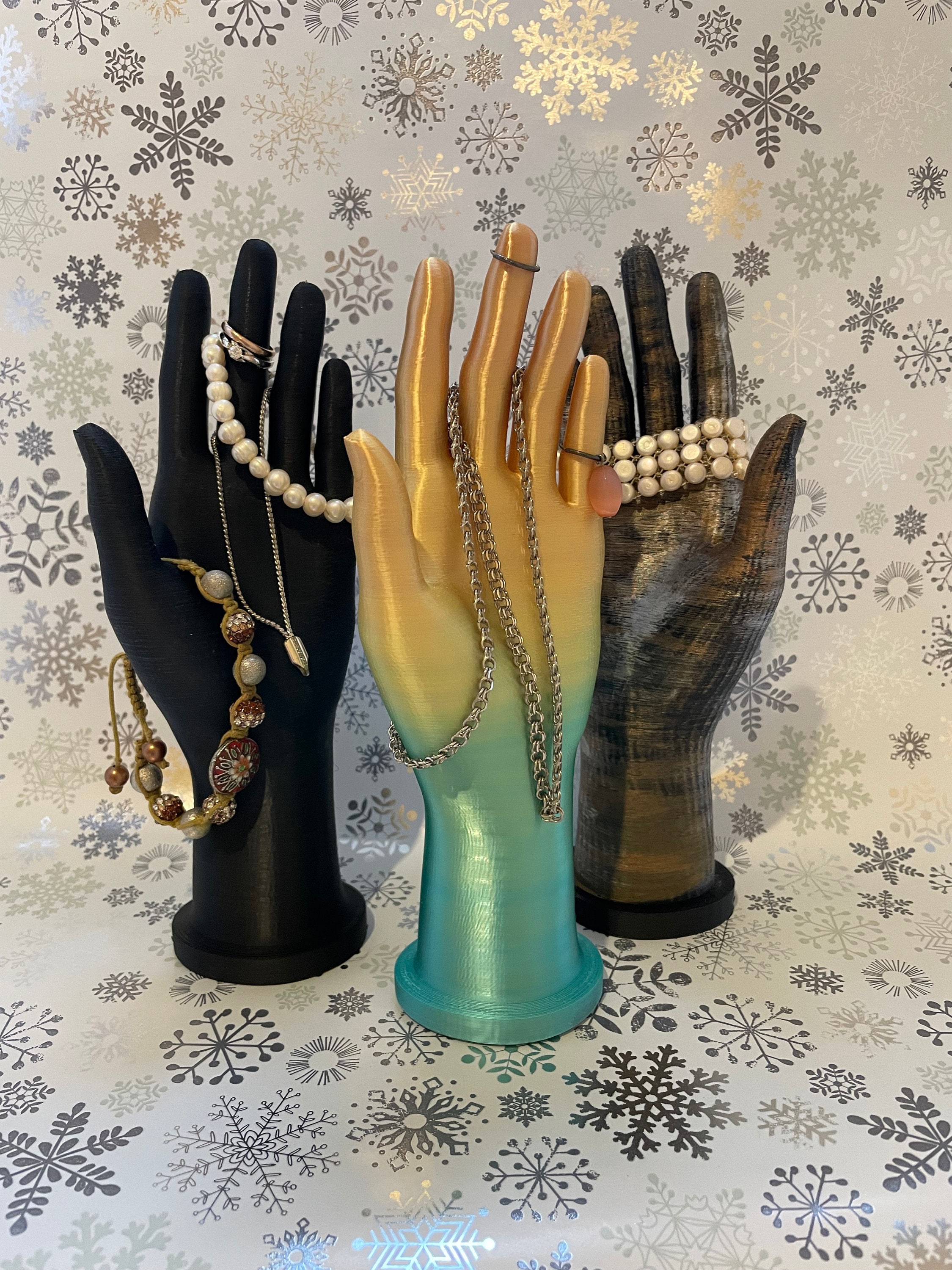 Ring and Jewellery Holder - Hand Shaped Stand - Jewelry Organizer - 3D ...