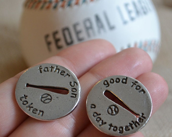 Father and Son Tokens SIX Tokens - Etsy