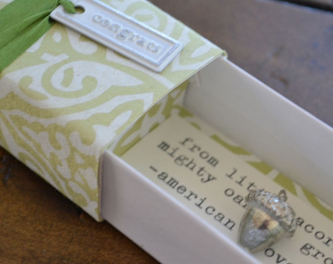 Little Acorn Message Box for New Baby - Etsy