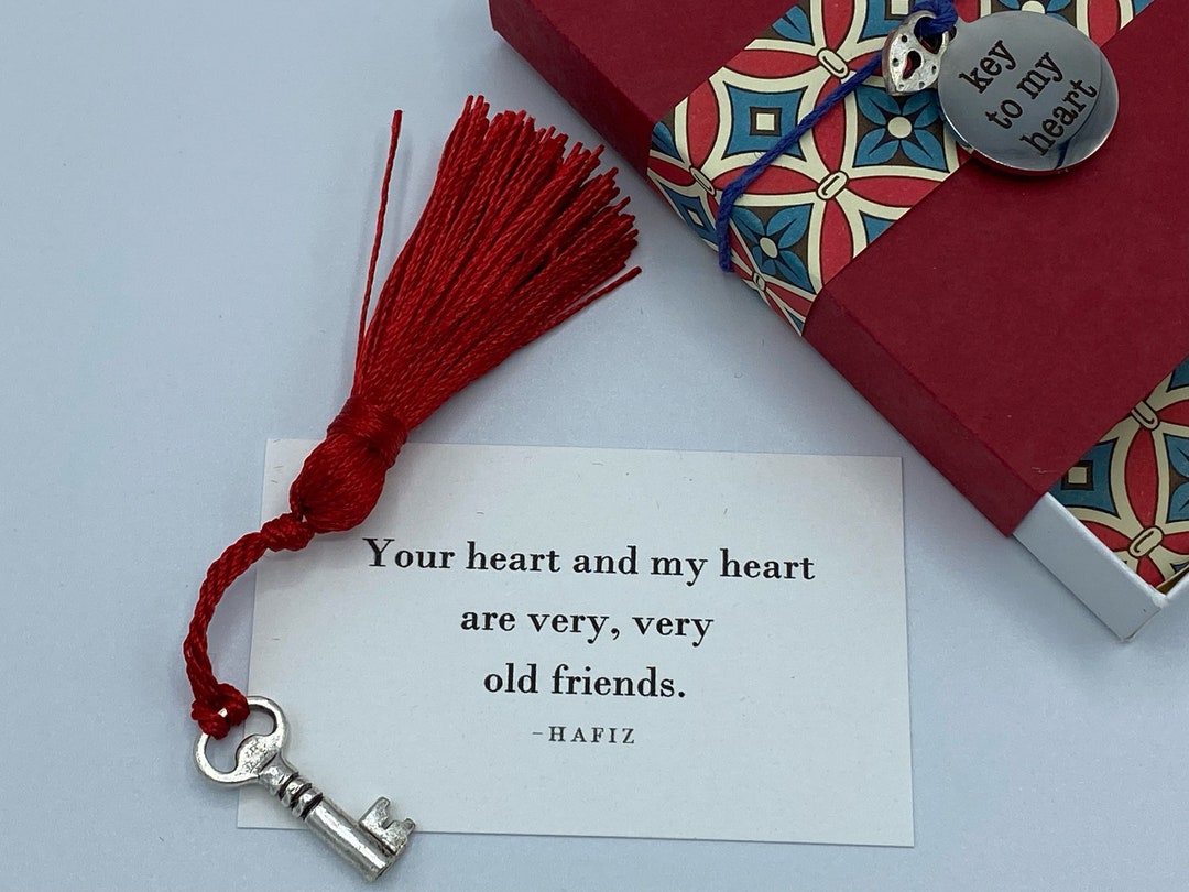 Key to My Heart Message Box With Fabric Gift Bag - Etsy
