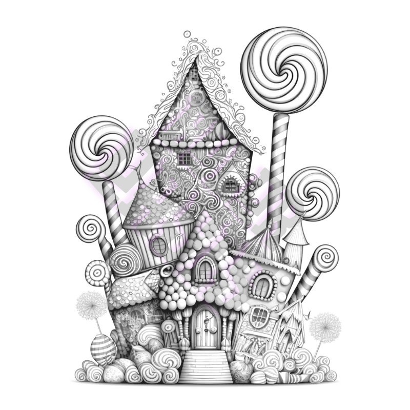 25 Tiny Candy House Printable Coloring Pages | Printable Coloring Pages ...