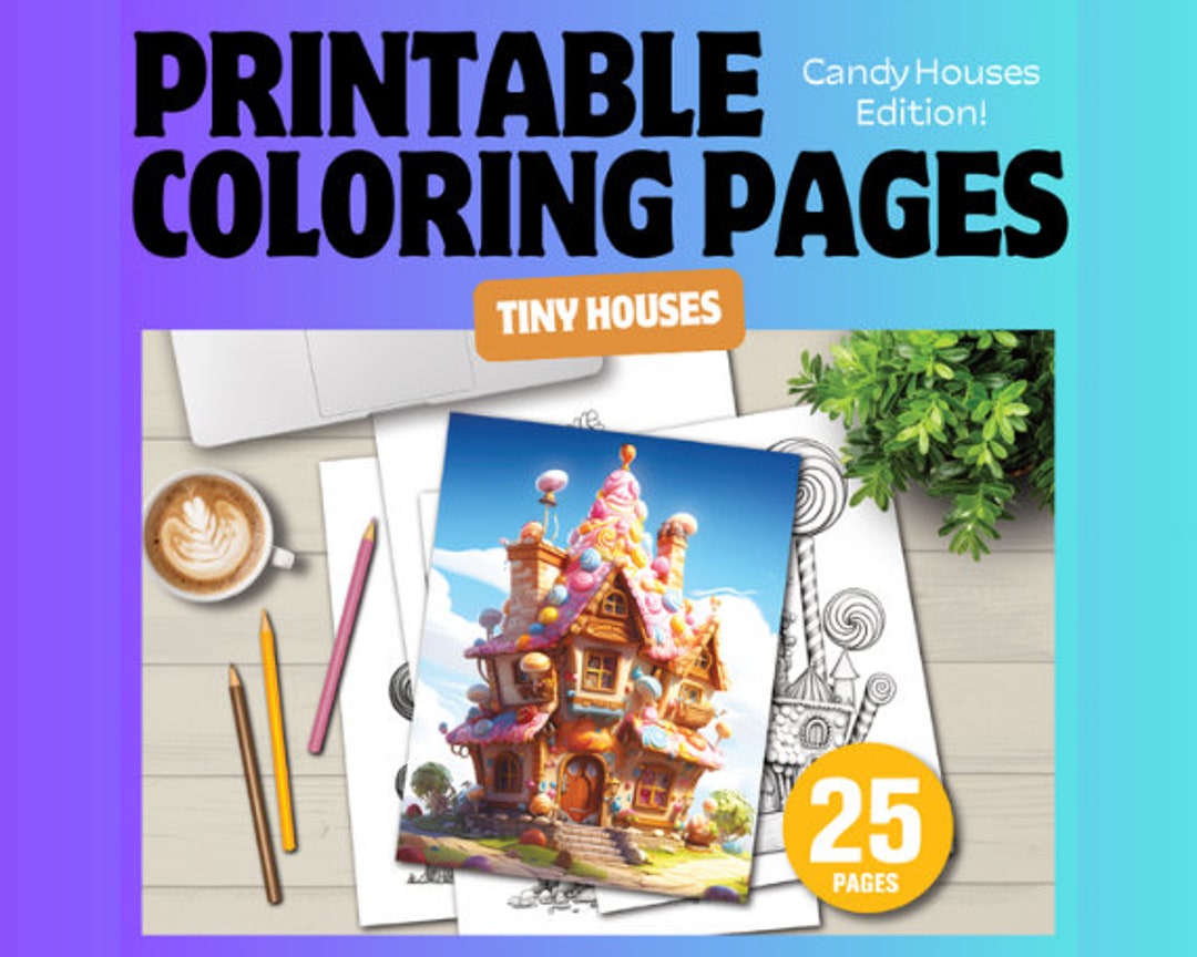 25 Tiny Candy House Printable Coloring Pages | Printable Coloring Pages ...
