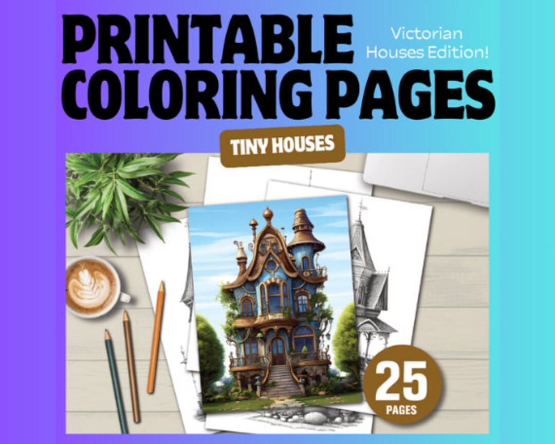 25 Tiny Victorian House Printable Coloring Pages | Printable Coloring ...