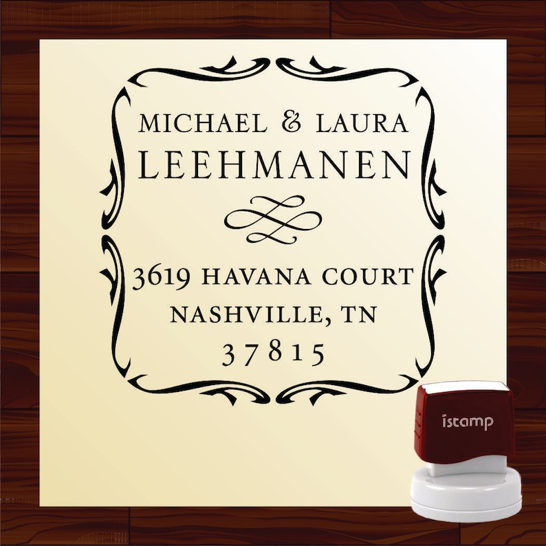 Custom ADDRESS Stamp Self Inking Return Address Name Stamp - Etsy