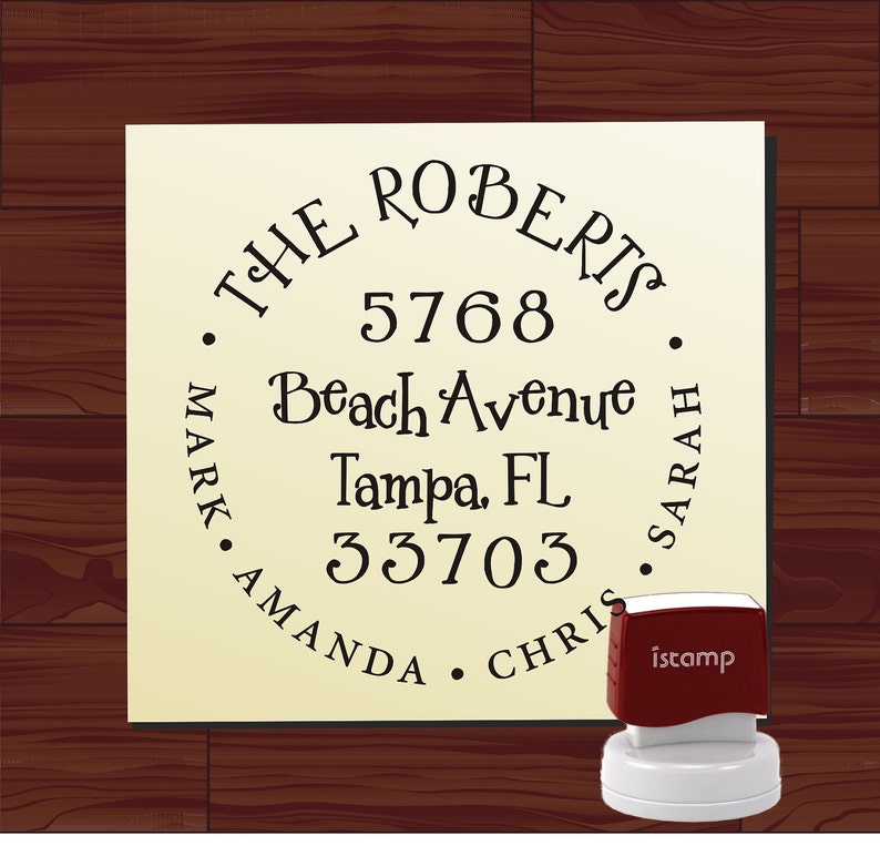 Custom Address Stamp SELF INKING Cute Return Address Stamp | Etsy