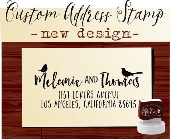 Calligraphy Handwriting Script Custom Return Address Stamp | Etsy
