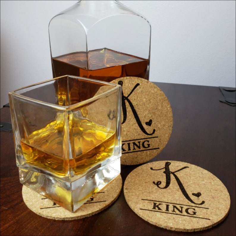 Personalized Cork Coasters Custom Cork Coasters Set Welcome - Etsy