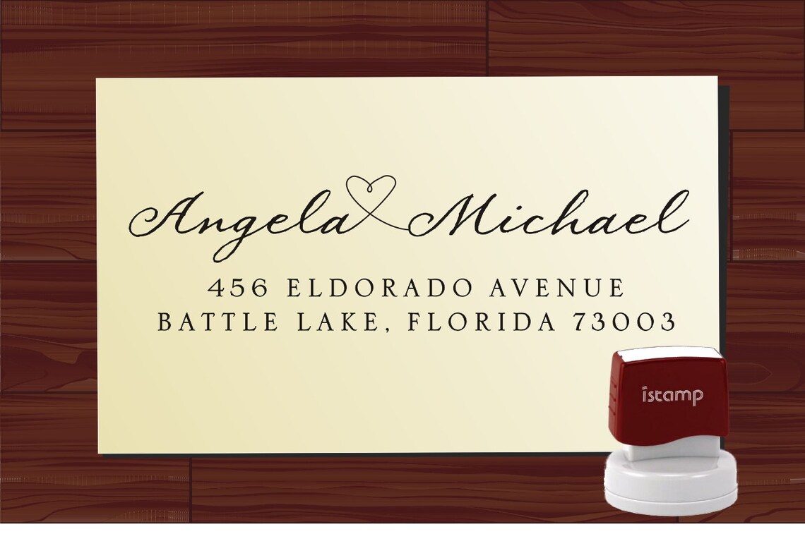 Calligraphy Handwriting Script Custom Return Address Stamp - Etsy