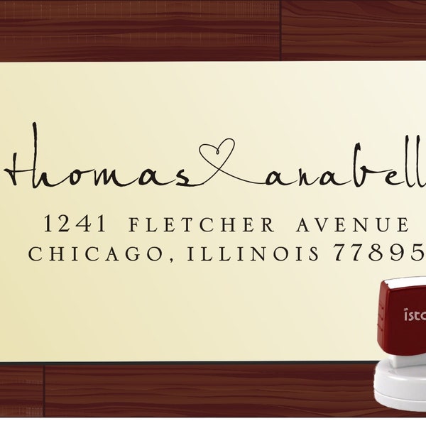 Script Font Stamp - Etsy