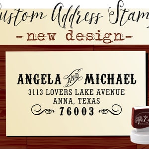 Calligraphy Handwriting Script Custom Return Address Stamp ...