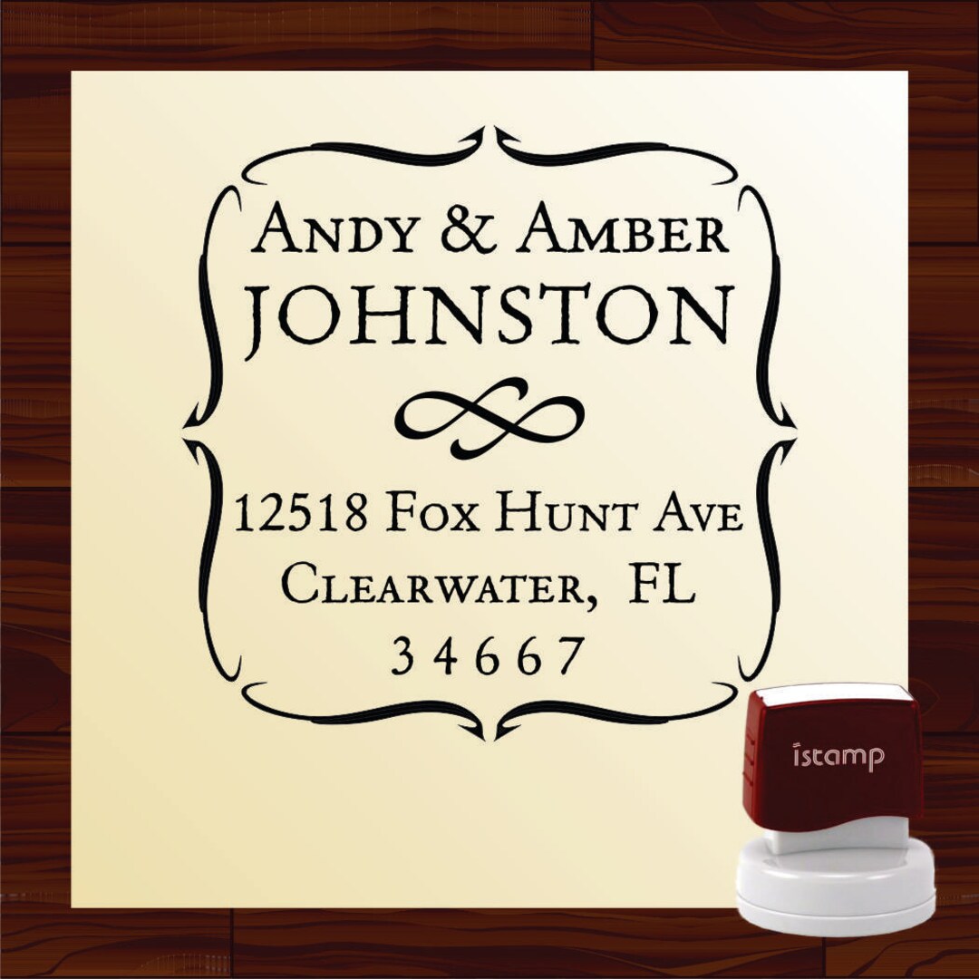 ADDRESS Stamp Self Inking Custom Return Address Name Stamp Envelope ...