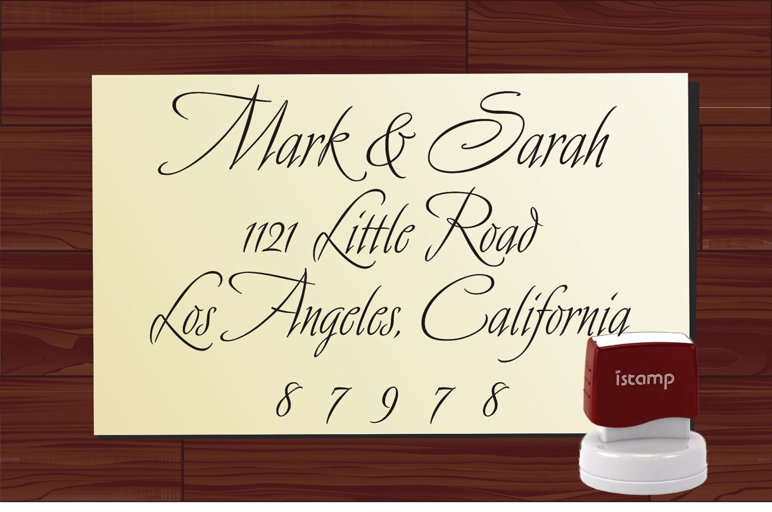 Custom Calligraphy SELF INKING Stamp Return Address Stamp - Etsy