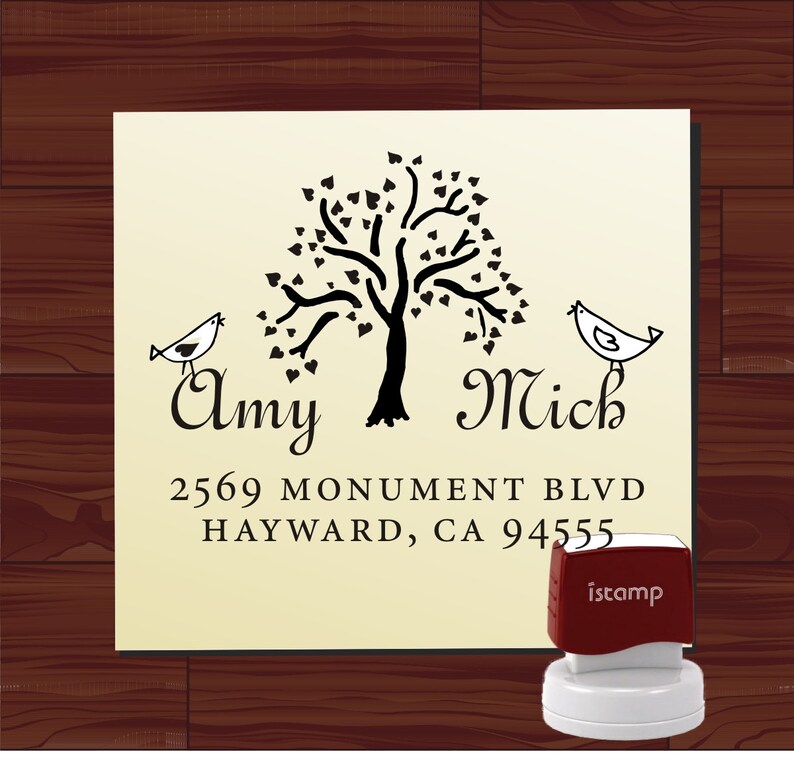 Return Address Stamp Self Inking Custom Save the Date Stamp - Etsy