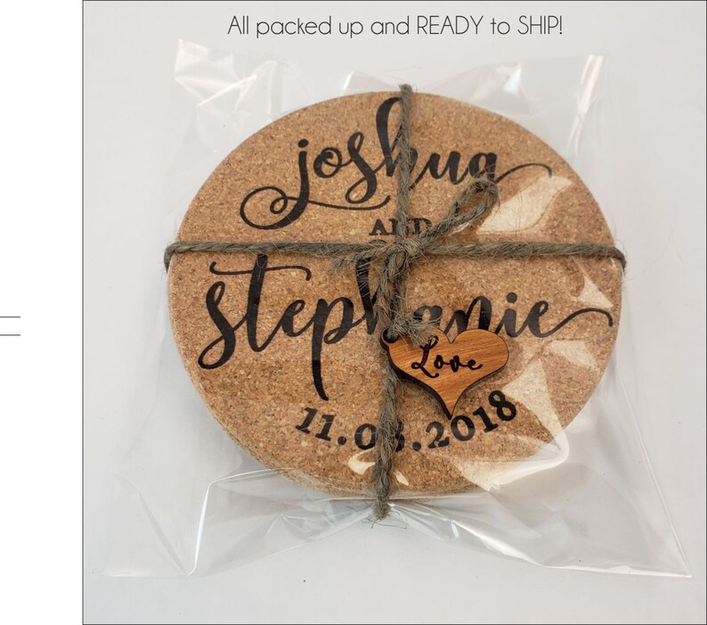 Personalized Cork Coasters Custom Cork Coasters Set Welcome - Etsy