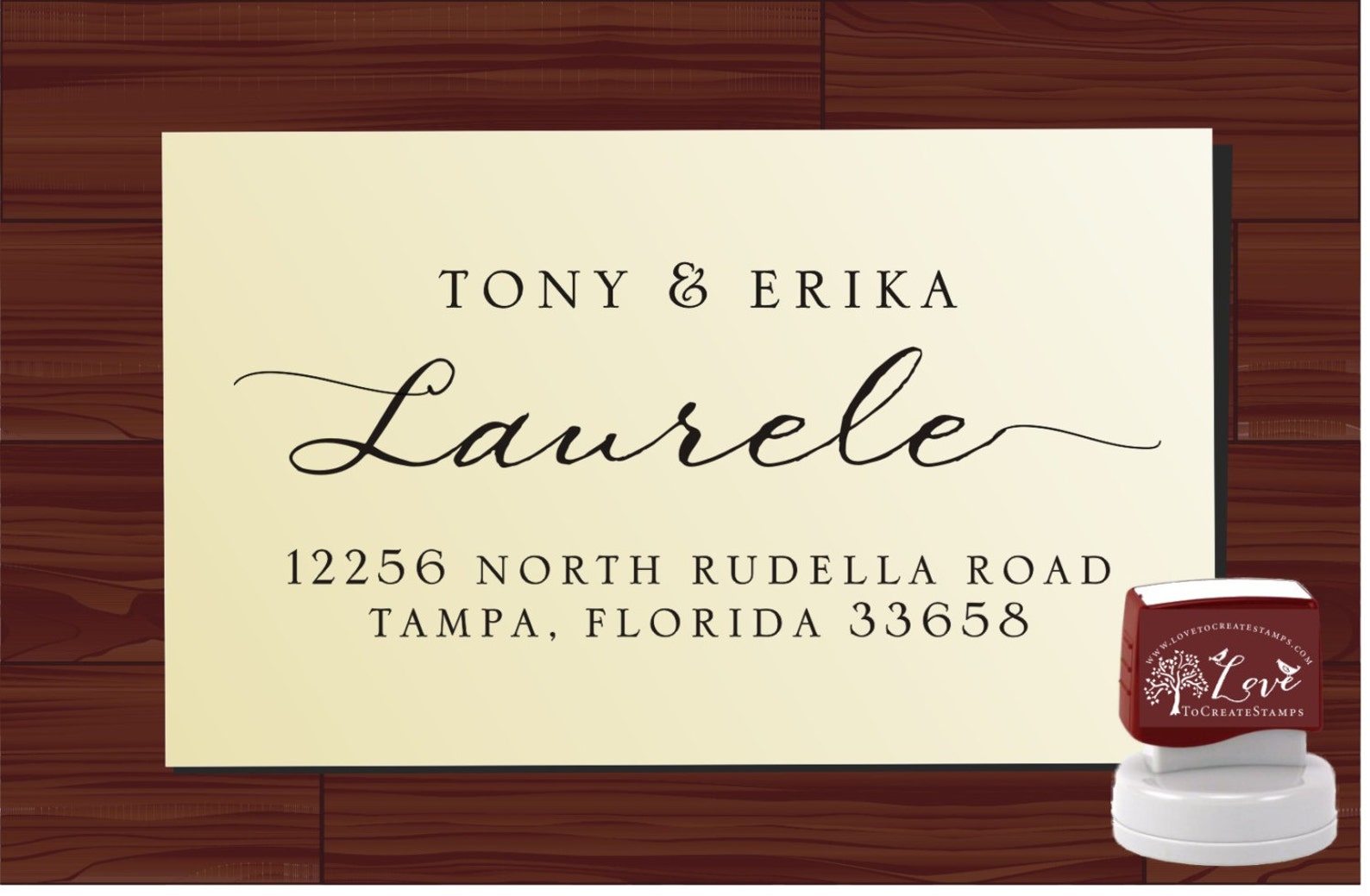 Calligraphy Handwriting Script Custom Return Address Stamp - Etsy