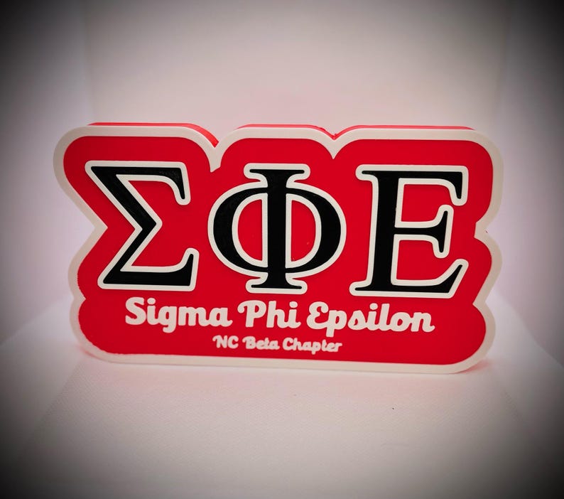 3D Printed Customizable Fraternity and Sorority Signs. Great for a ...