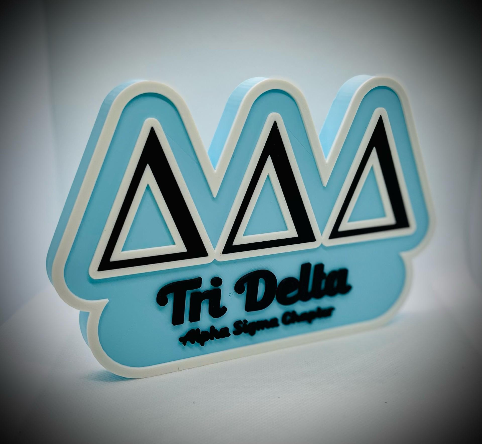 3D Printed Customizable Fraternity and Sorority Signs. Great for a ...