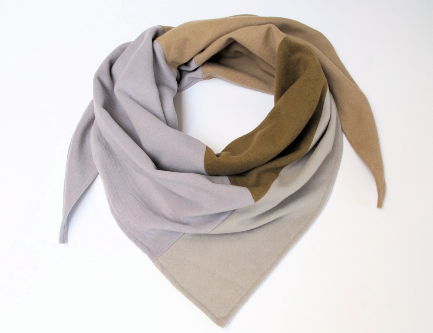 Shawl Triangular Patchwork Wool Wrap - Etsy