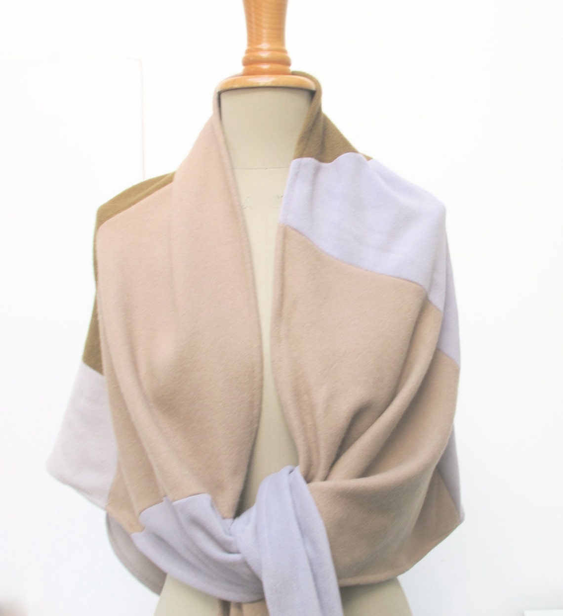 Shawl Triangular Patchwork Wool Wrap - Etsy