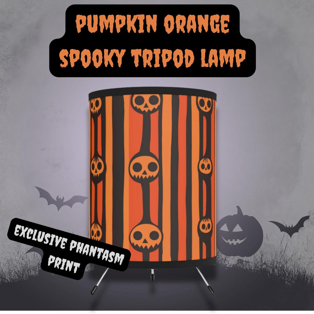 Tripod Lamp Phantasm Print crusta High-res Printed Shade, Halloween ...