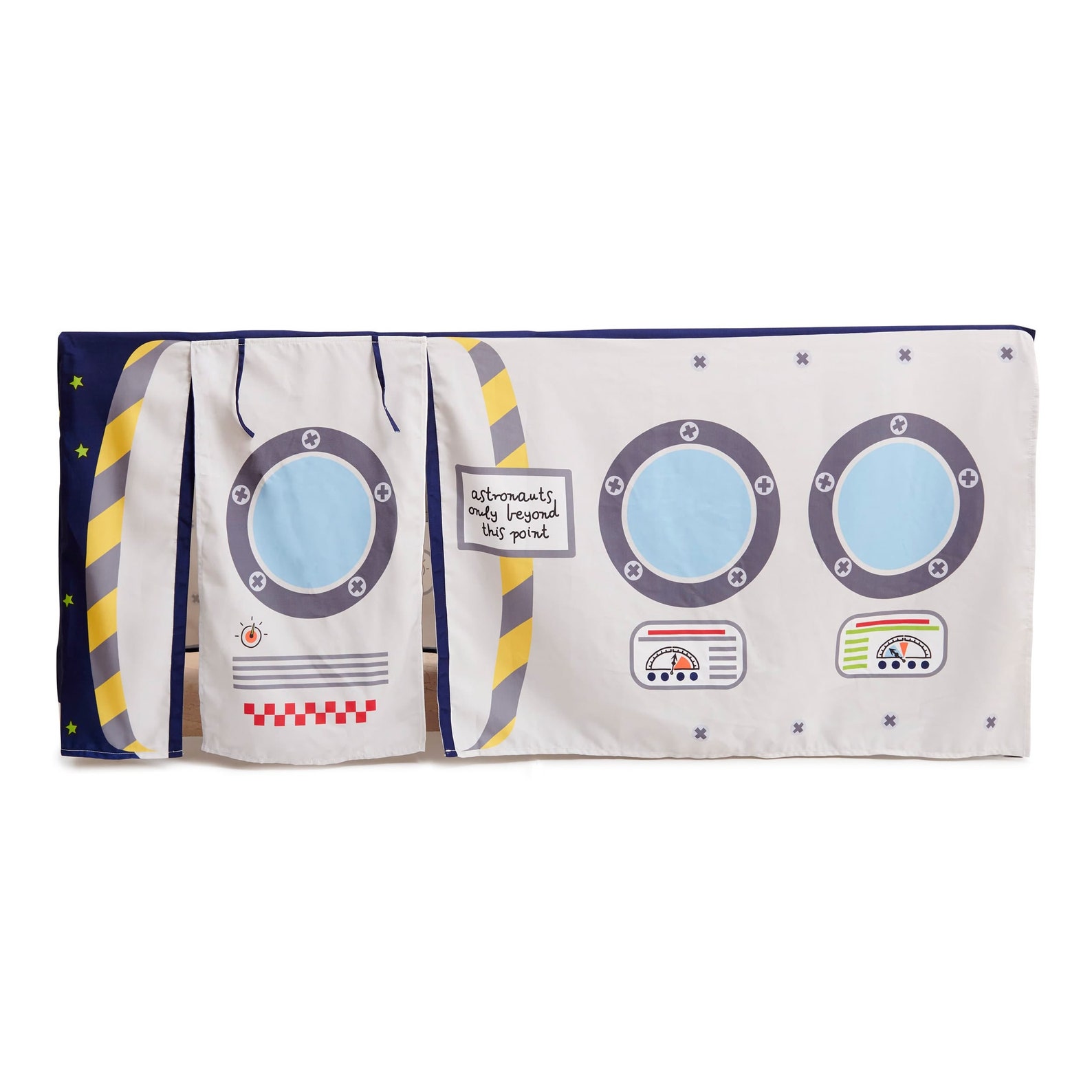 Space Station Table Tent, Kids Rocket Ship Playhouse, Fabric Cubby ...