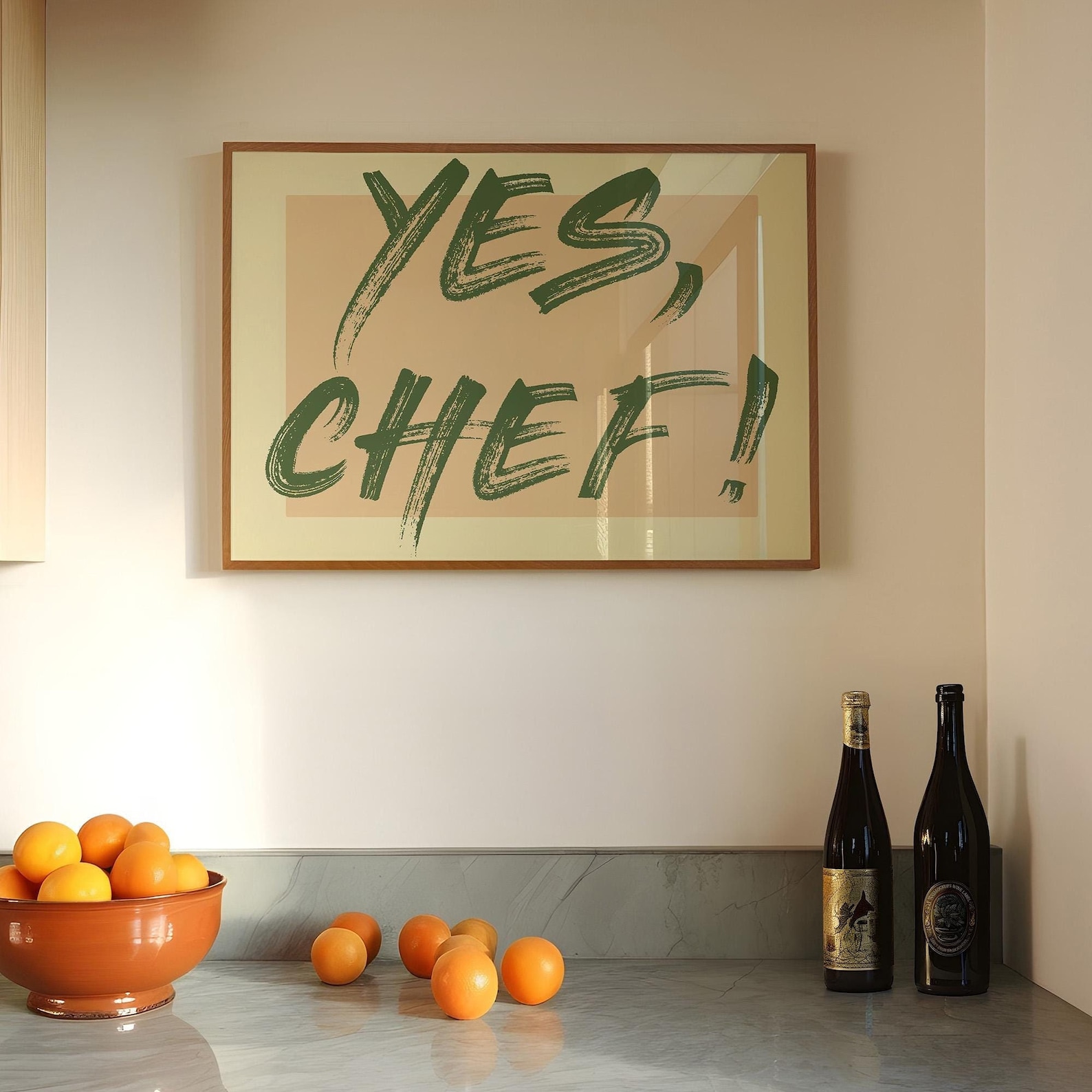 Yes Chef Print Digital Download Horizontal Print Poster Wall Art ...