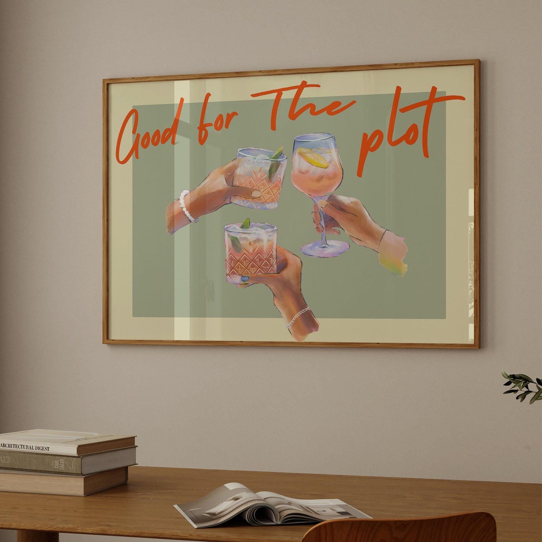 Good for the Plot Poster Retro Cheers Poster Horizontal Print ...