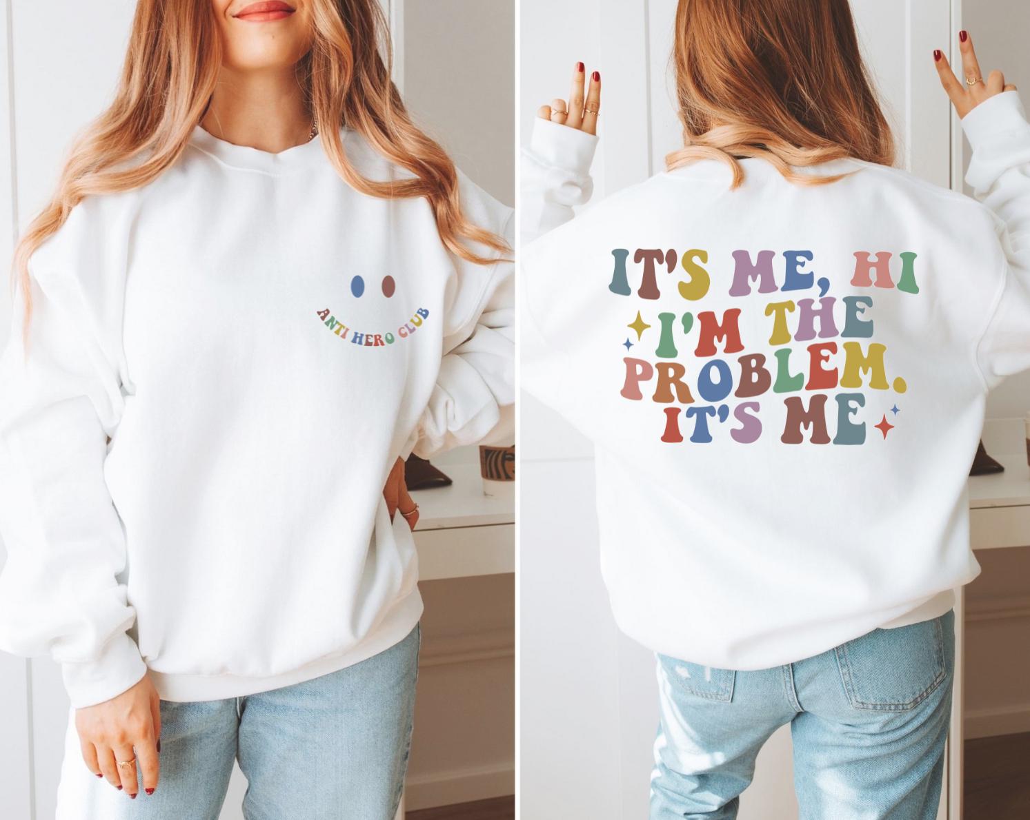 It's Me Hi I'm the Problem It's Me Hoodie, Cool Mom Hoodie, I'm the ...