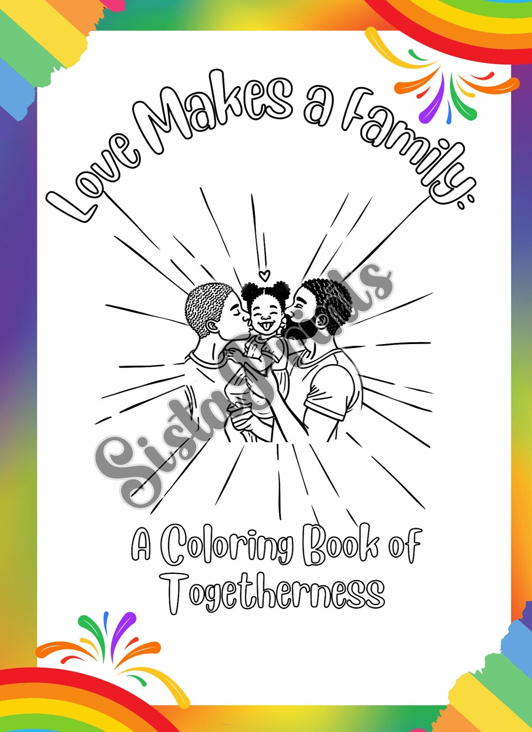 LGBTQ Family Coloring Book – African American Pride, Love Makes a ...